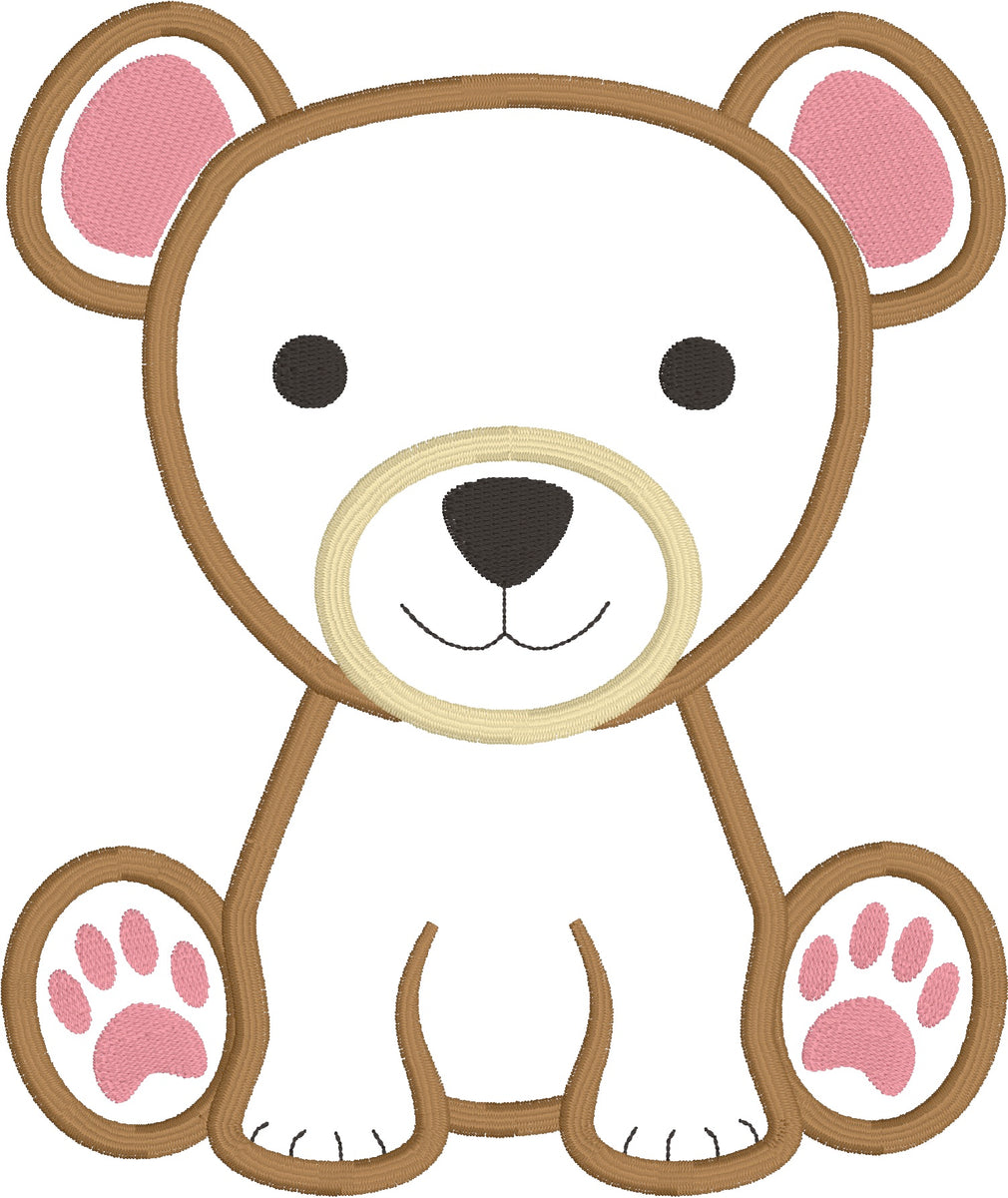Bear Baby Applique Embroidery Design – Snuggle Puppy Applique