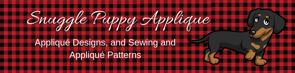 Applique designs for use with embroidery machines – Snuggle Puppy Applique