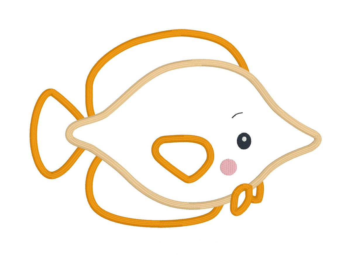 Cute Fish Baby Applique Embroidery Design – Snuggle Puppy Applique