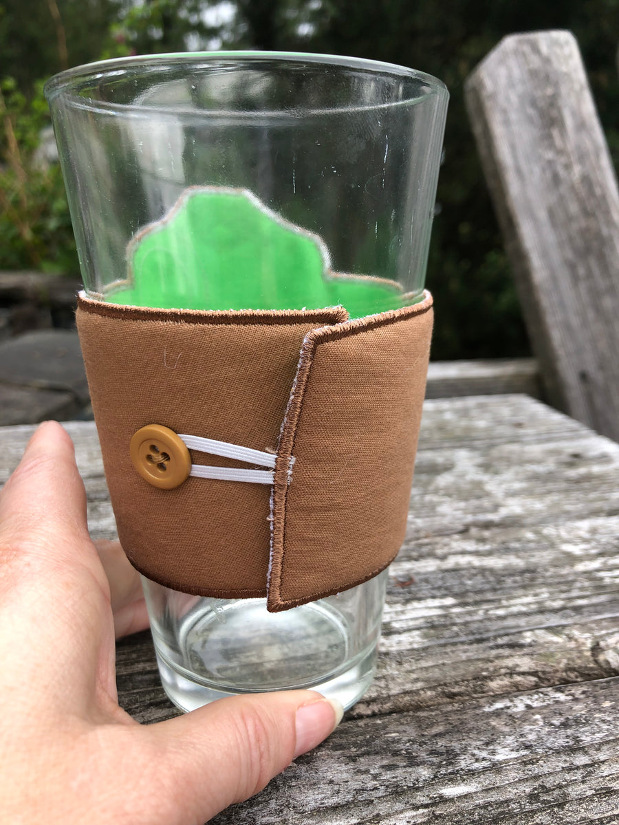 In the hoop sexy man cup cozy embroidery design – Snuggle Puppy Applique