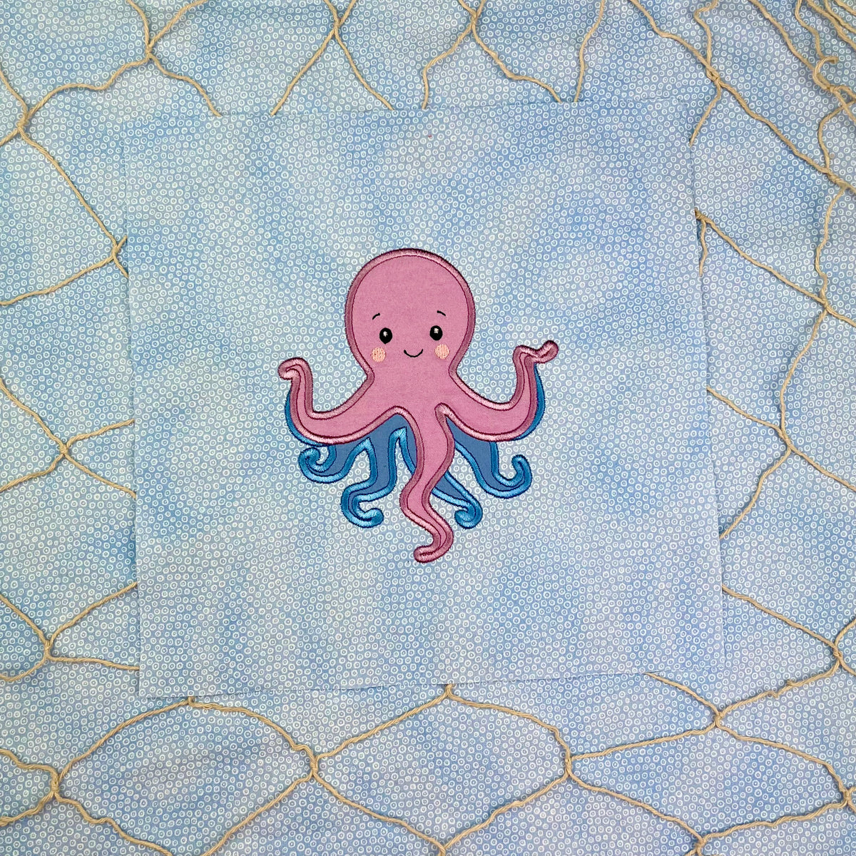 Octopus Baby Applique Embroidery Design – Snuggle Puppy Applique