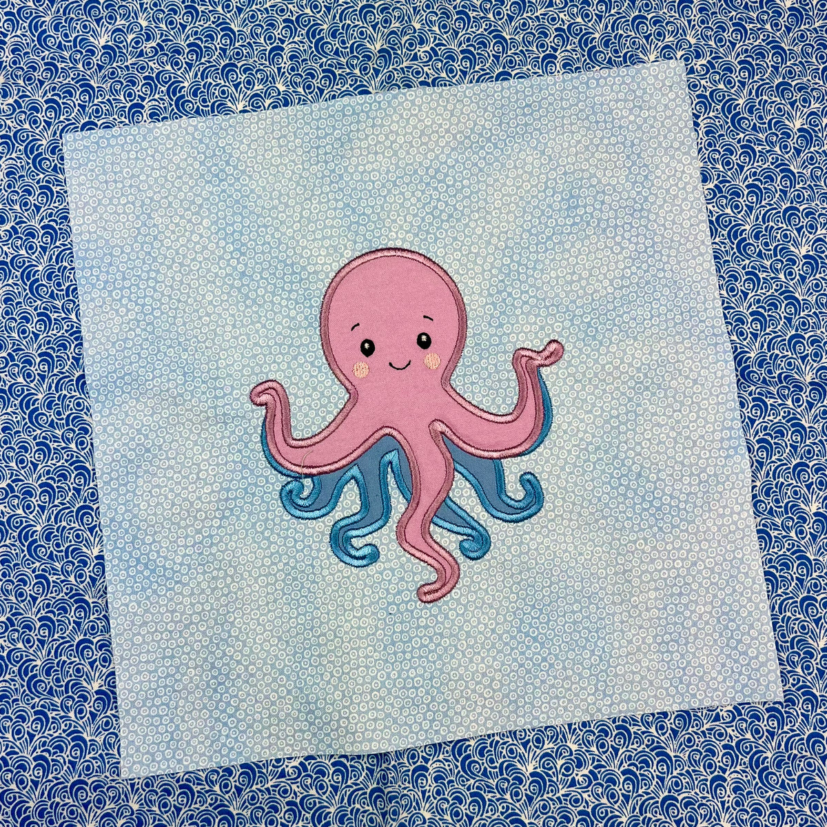 Octopus Baby Applique Embroidery Design – Snuggle Puppy Applique